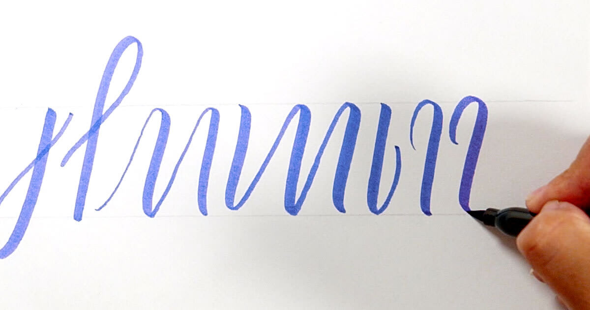 Calligraphy tutorial brush pen store