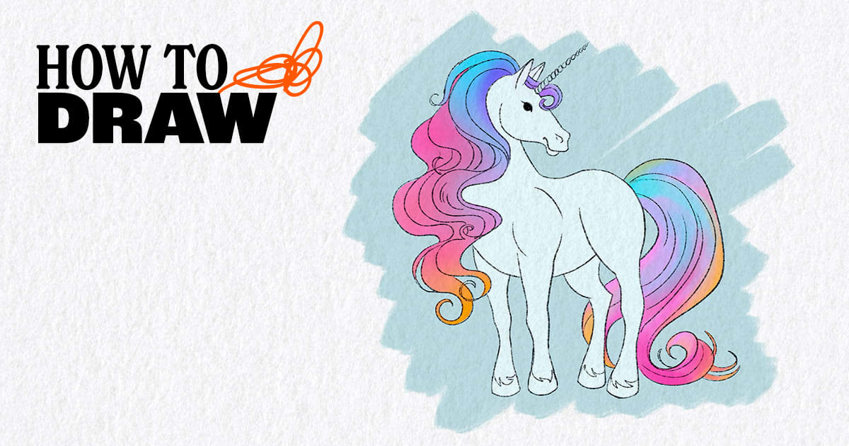 Free Tutorial: How To Draw a Unicorn | Domestika