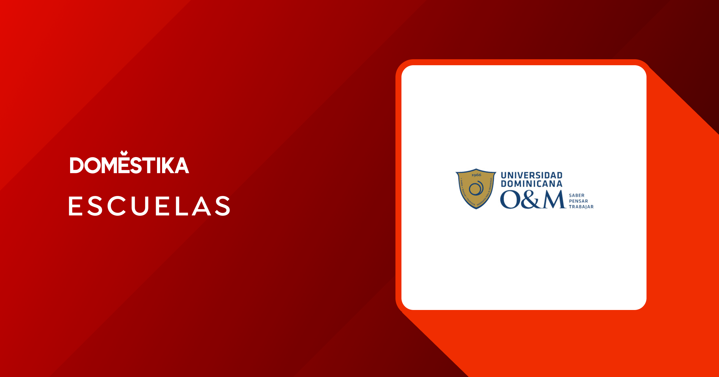 Universidad Dominicana O&M | Domestika Universidad Dominicana O&M | Domestika